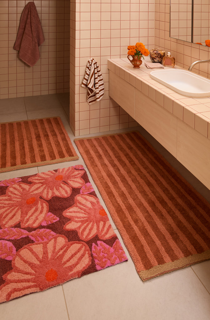 Azalea Pink Bath Mat | biancalorenne.co.nz